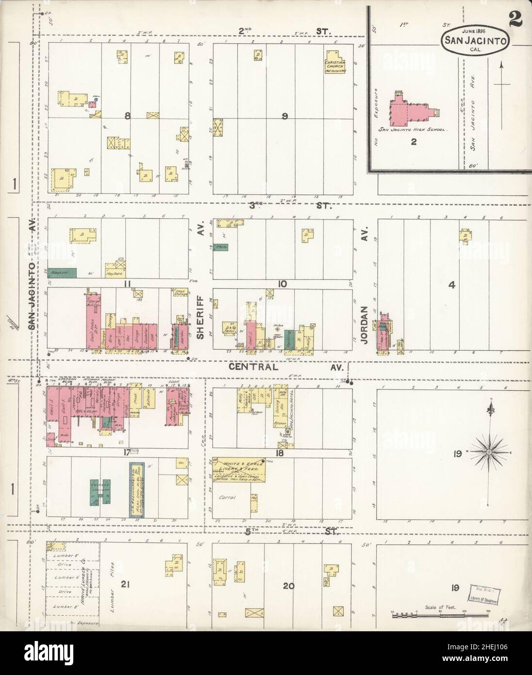 Riverside california county map hi-res stock photography and images - Alamy