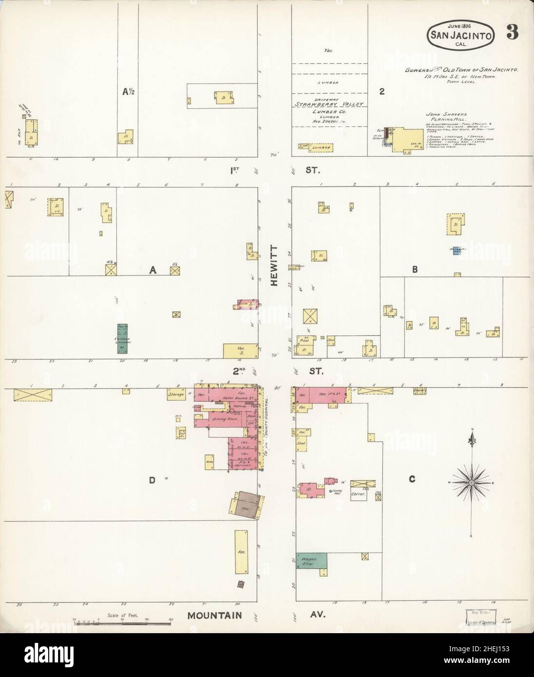 Riverside california county map hi-res stock photography and images - Alamy