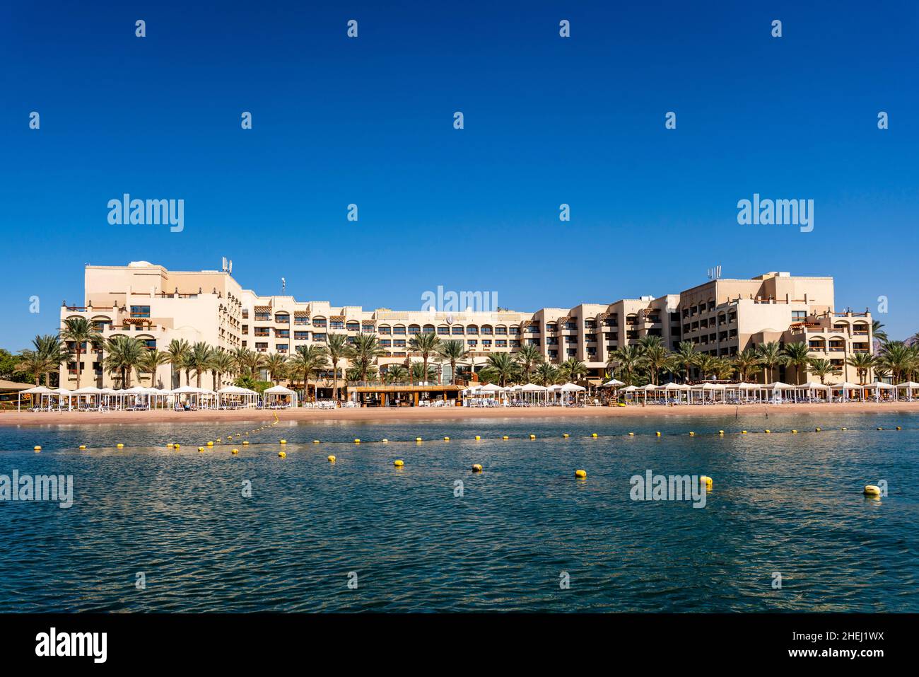 A View Of The InterContinental Hotel From The Gulf of Aqaba, Aqaba ...