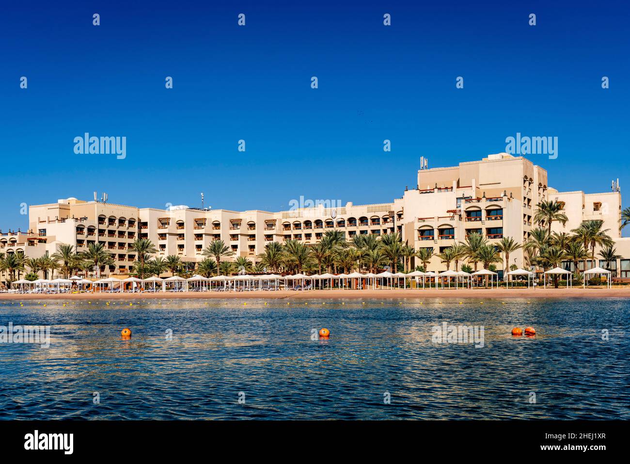 A View Of The InterContinental Hotel From The Gulf of Aqaba, Aqaba ...