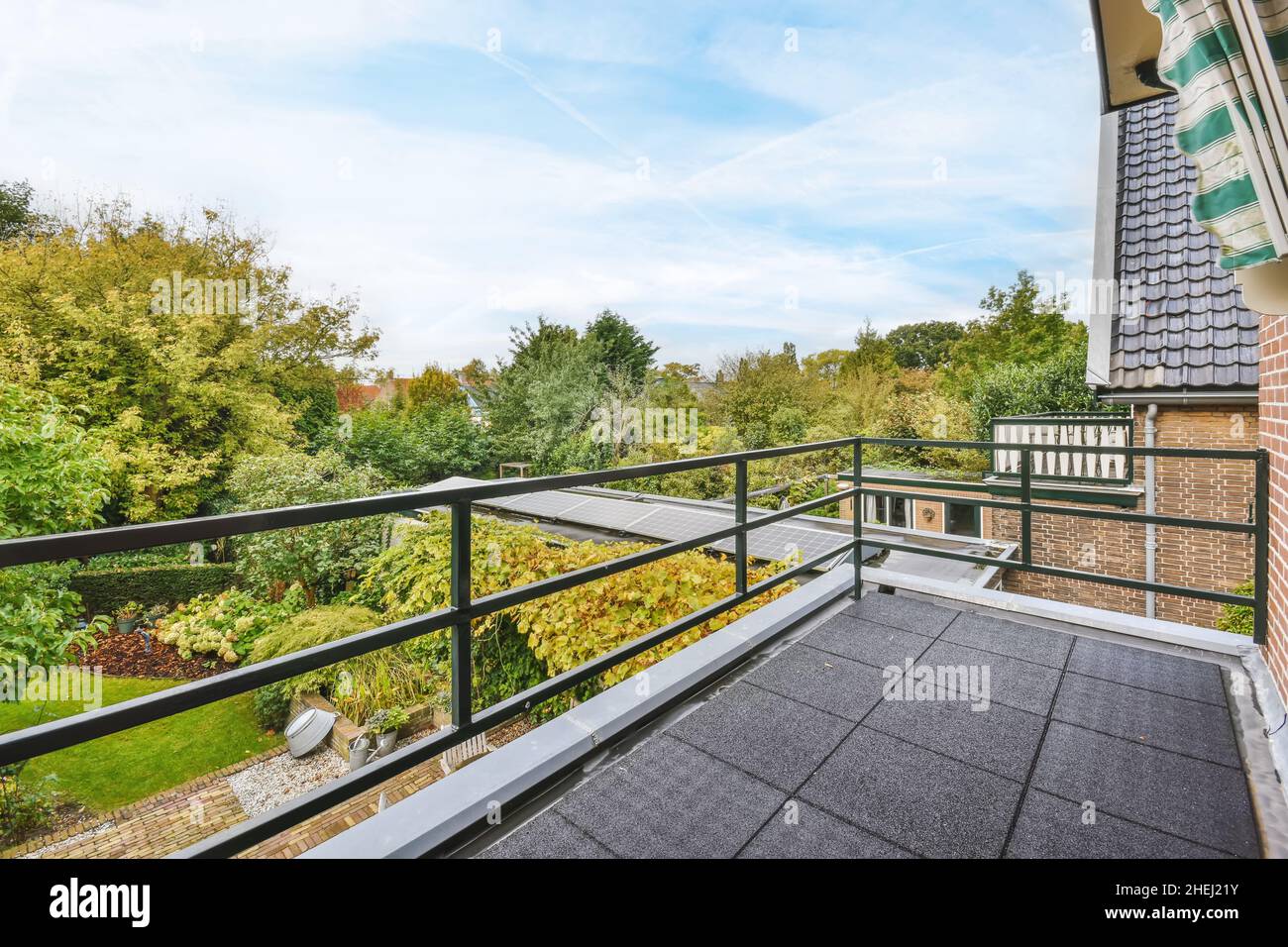 Amazing view from the balcony to the city Stock Photo - Alamy