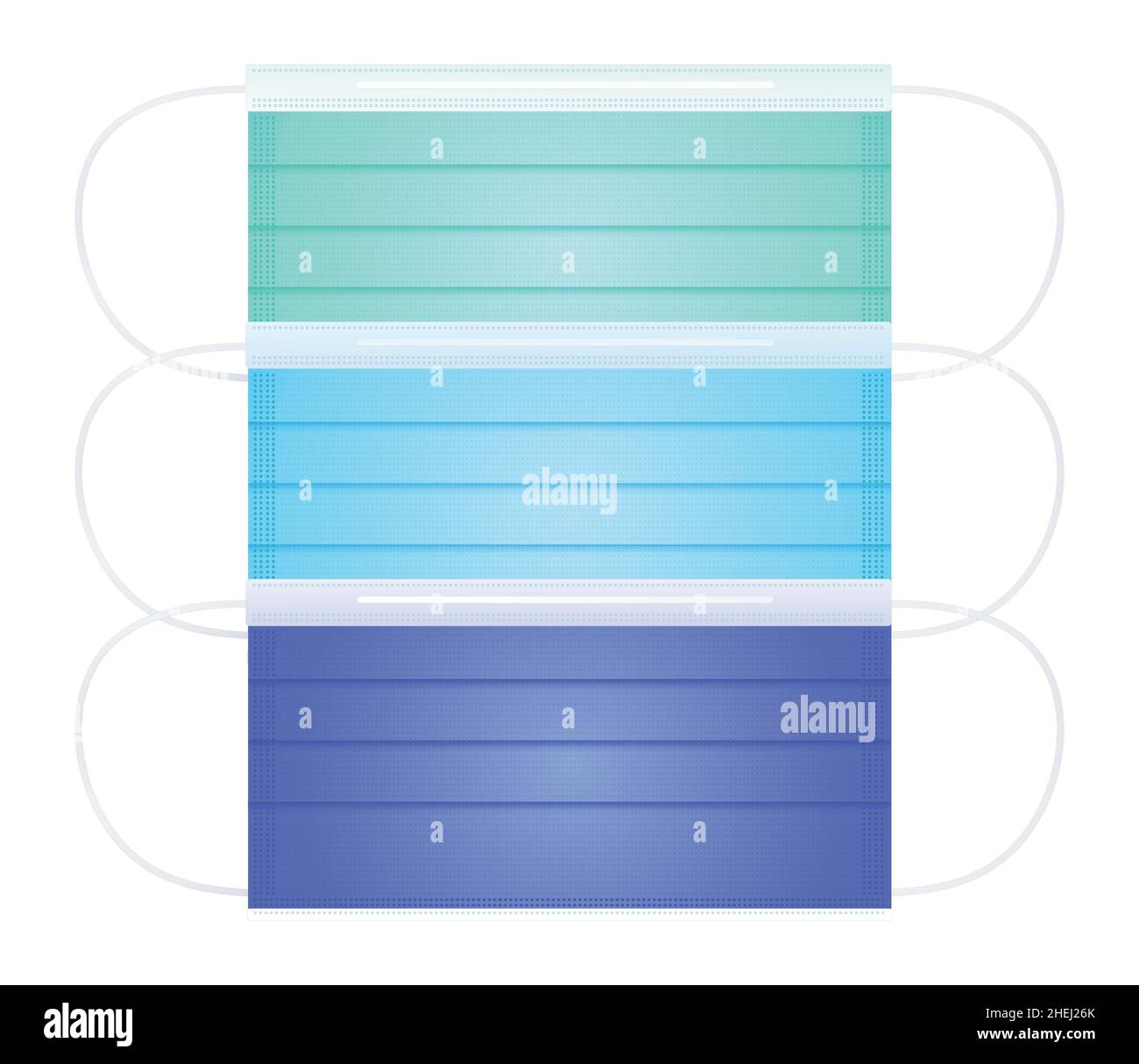 Disposable medical masks vector illustration isolated on white ...