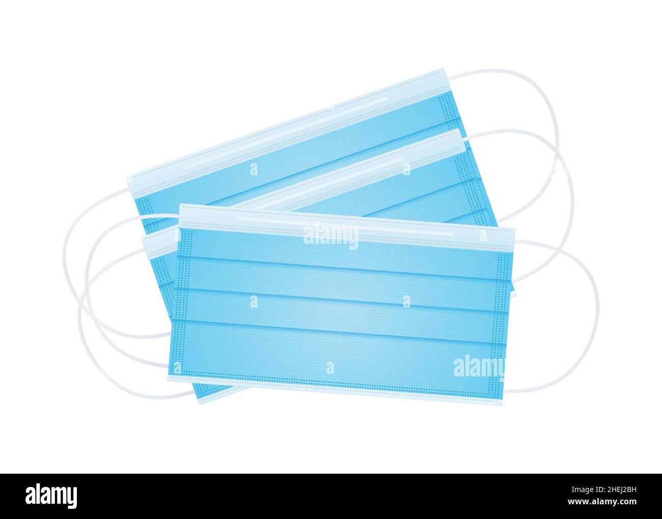 Disposable medical masks vector illustration isolated on white ...