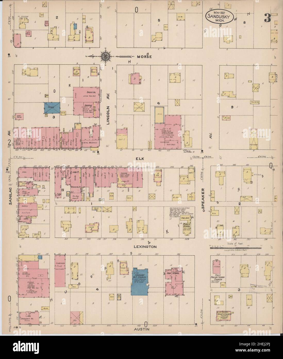 Sanilac county map hi-res stock photography and images - Alamy
