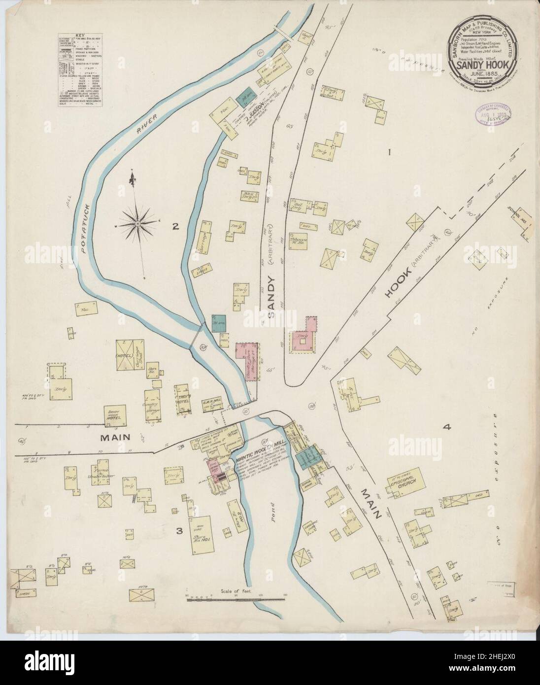 Map of sandy hook hi-res stock photography and images - Alamy
