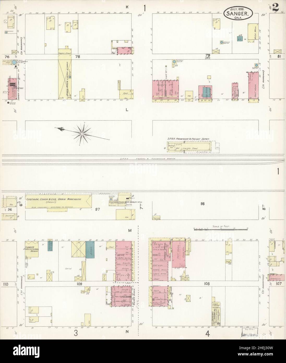 Map of sanger hi-res stock photography and images - Alamy