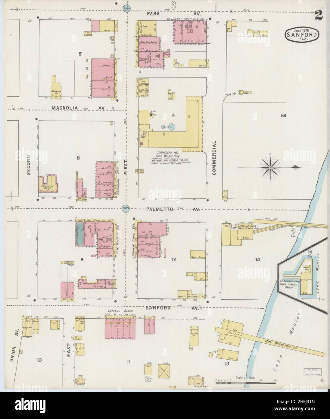 Seminole county map hi-res stock photography and images - Alamy
