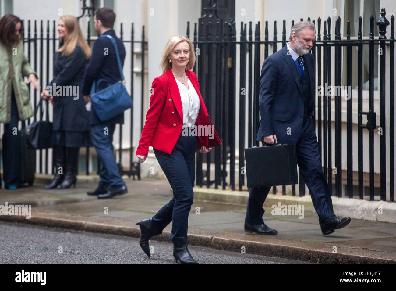 London, England, UK. 11th Jan, 2022. Foreign Secretary LIZ TRUSS and ...