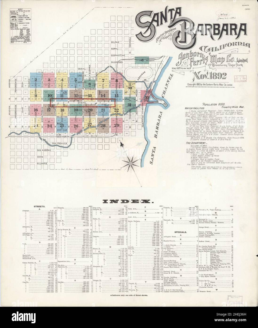 Sanborn Fire Insurance Map from Santa Barbara, Santa Barbara County ...