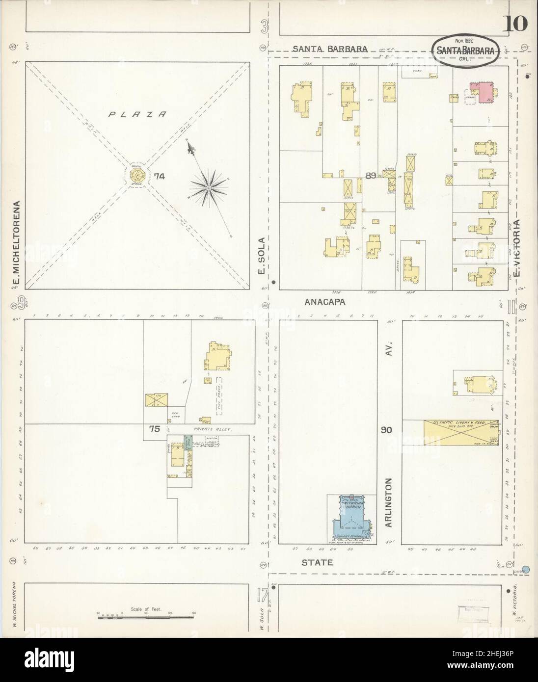 Sanborn Fire Insurance Map from Santa Barbara, Santa Barbara County ...