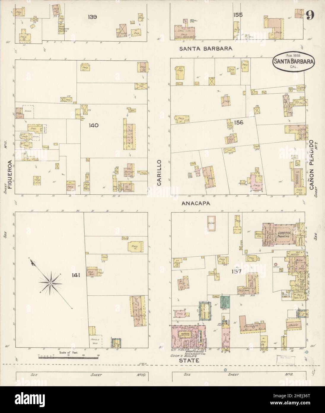 Sanborn Fire Insurance Map from Santa Barbara, Santa Barbara County ...