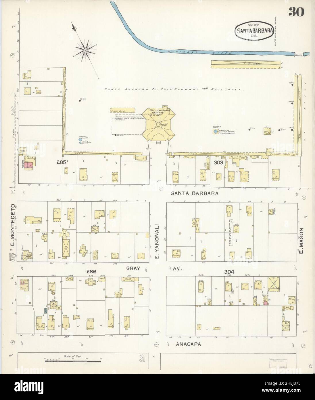 Sanborn Fire Insurance Map from Santa Barbara, Santa Barbara County ...