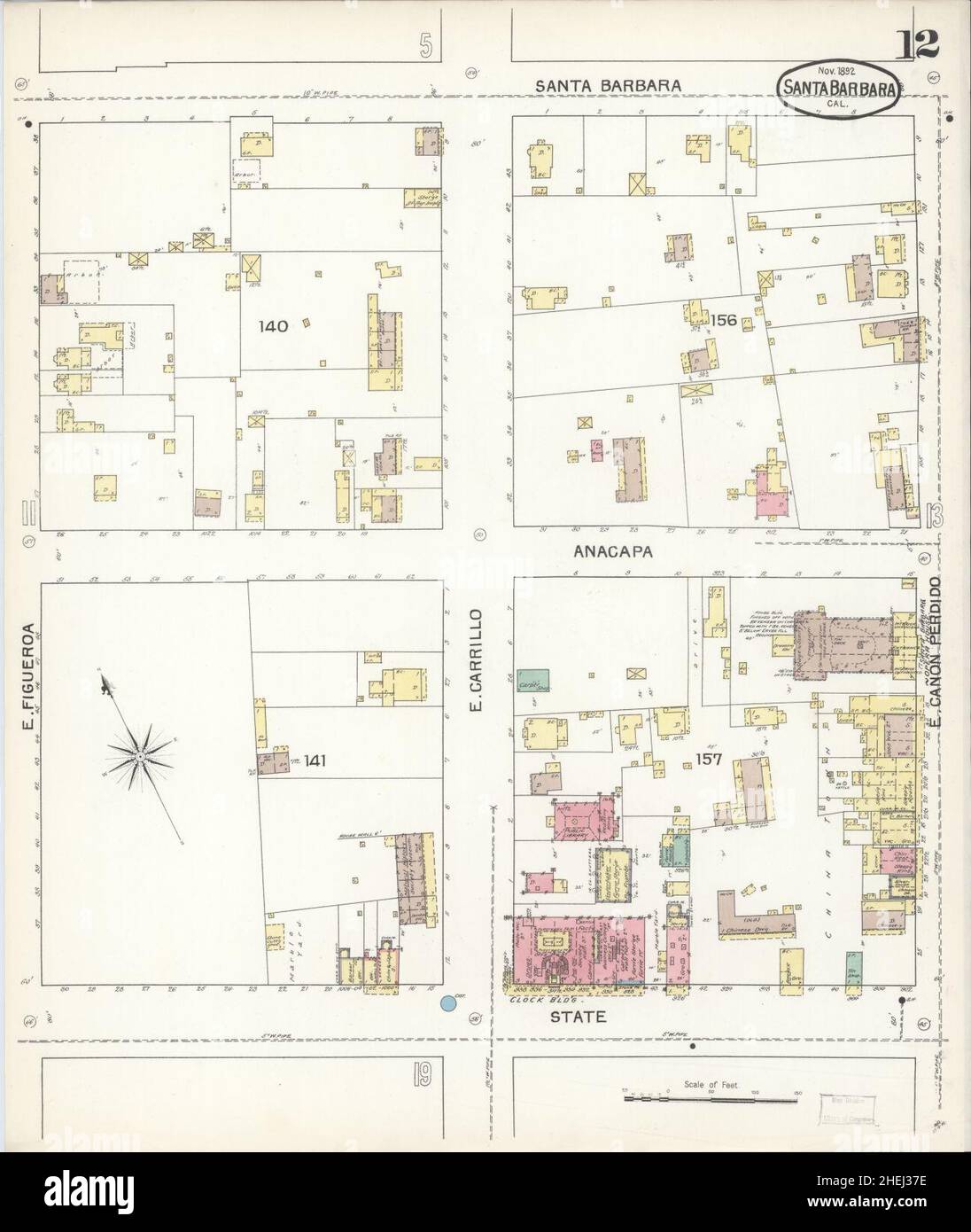 Sanborn Fire Insurance Map from Santa Barbara, Santa Barbara County ...