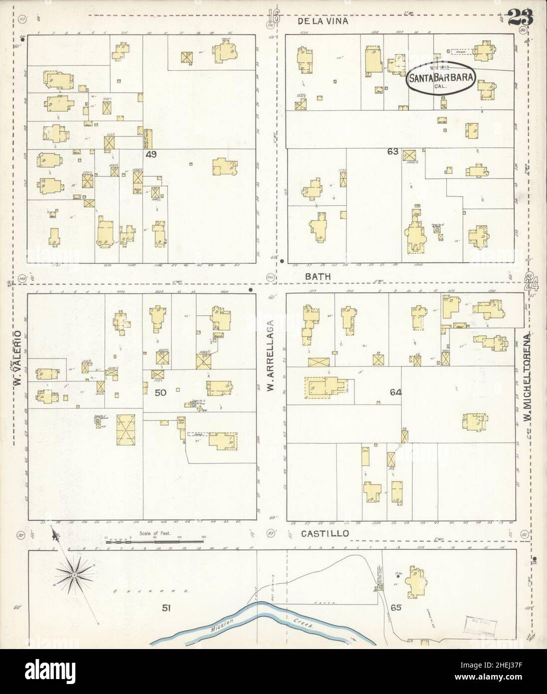 Sanborn Fire Insurance Map from Santa Barbara, Santa Barbara County ...