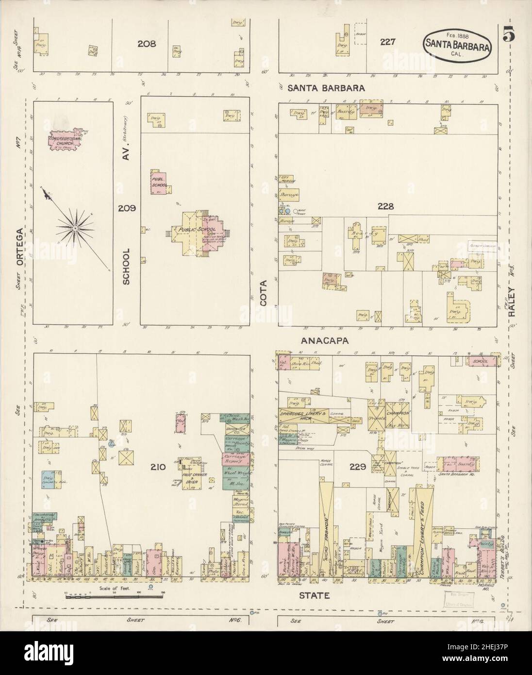 Sanborn Fire Insurance Map from Santa Barbara, Santa Barbara County ...