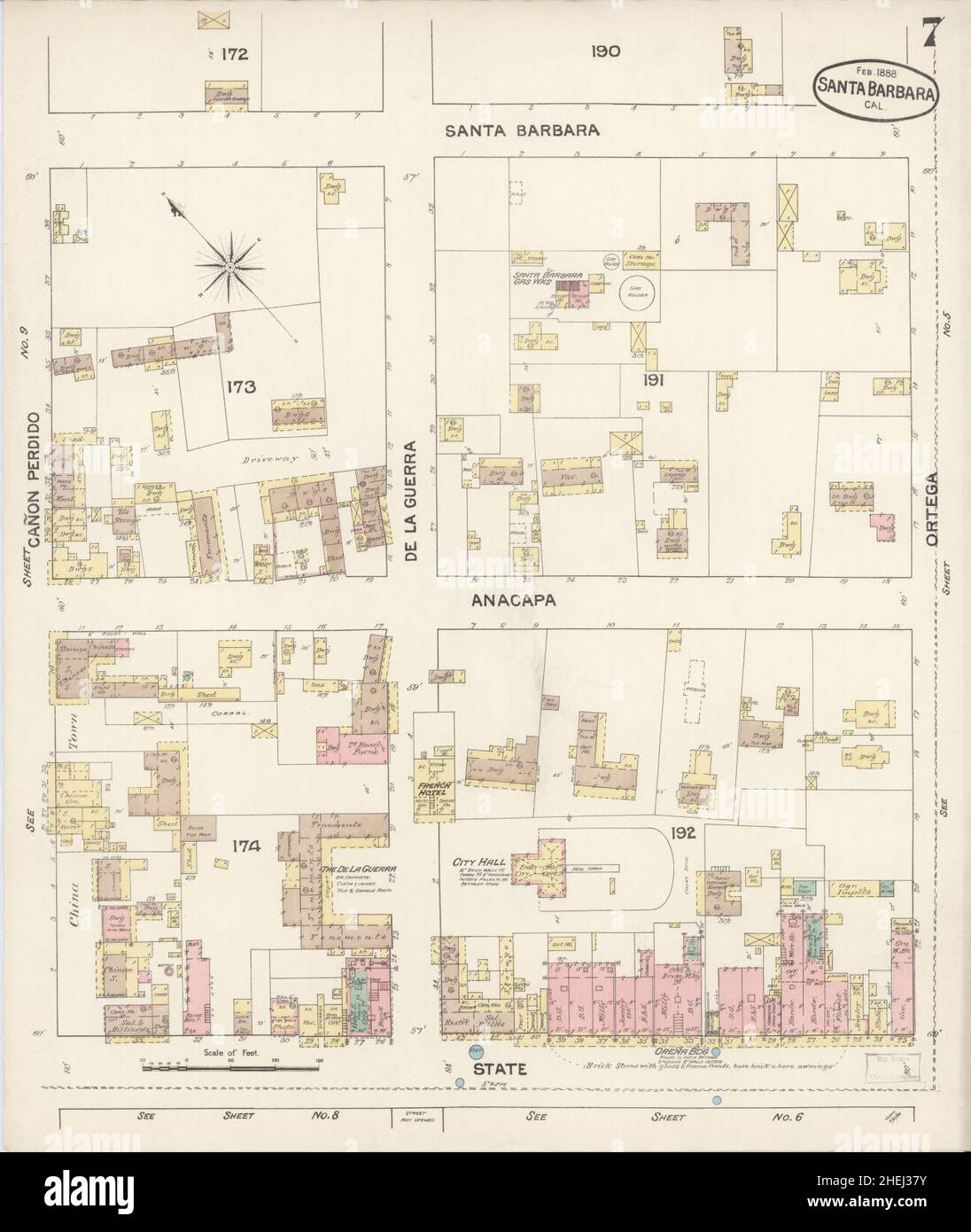 Sanborn Fire Insurance Map from Santa Barbara, Santa Barbara County ...