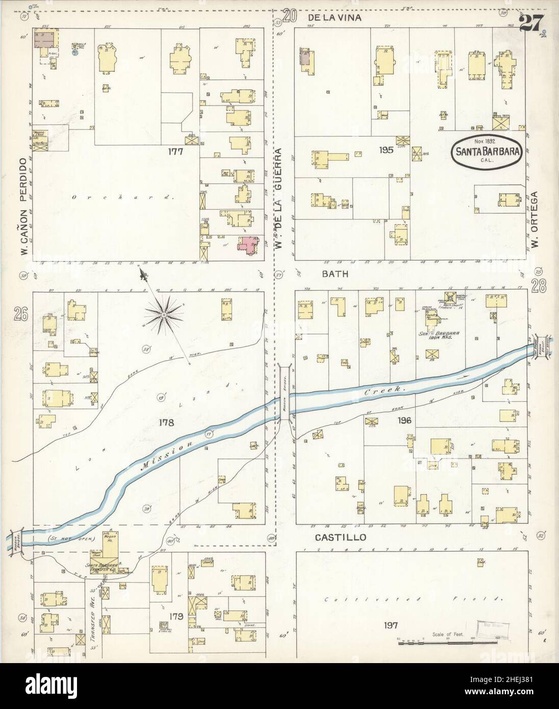 Sanborn Fire Insurance Map from Santa Barbara, Santa Barbara County ...