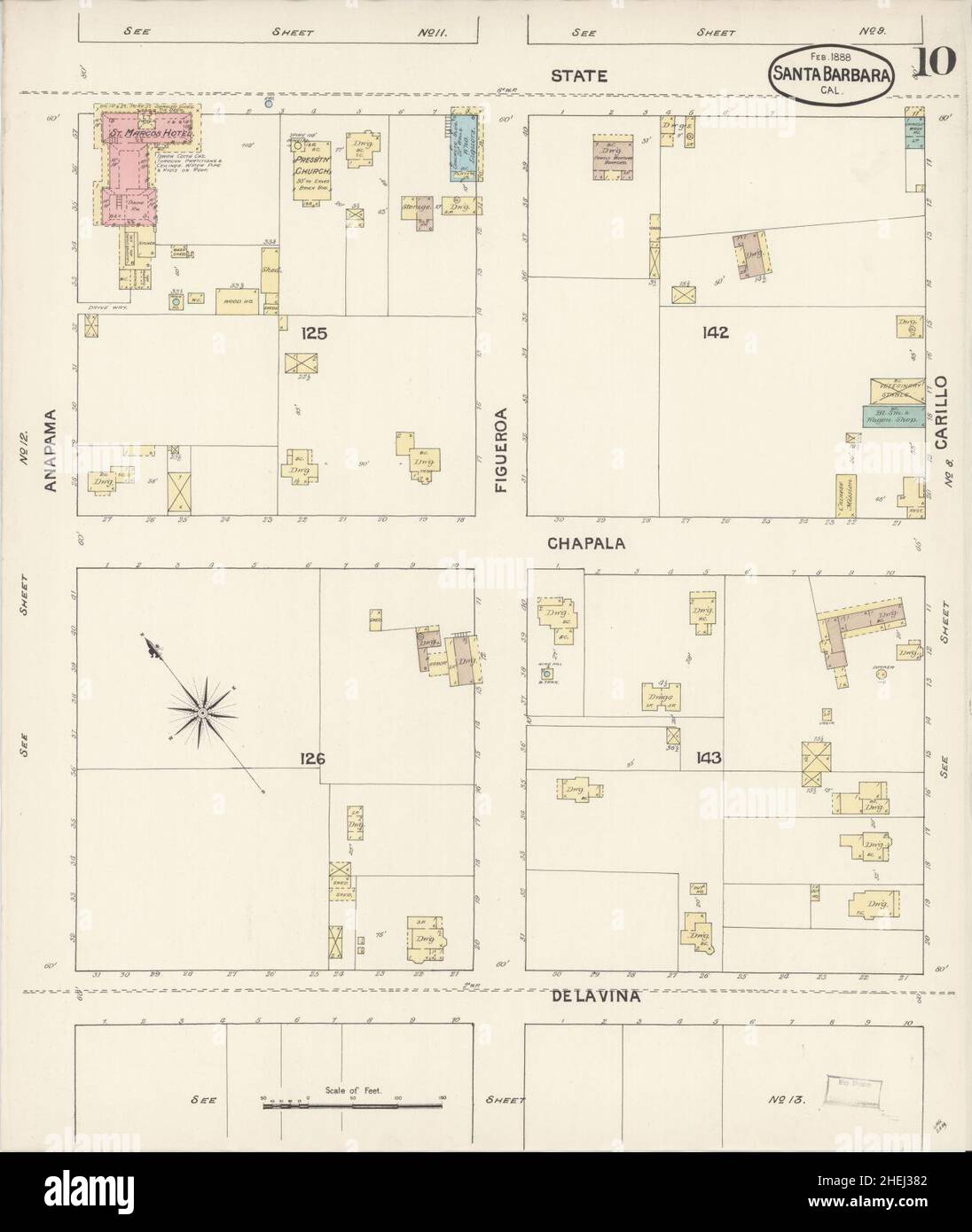 Sanborn Fire Insurance Map from Santa Barbara, Santa Barbara County ...