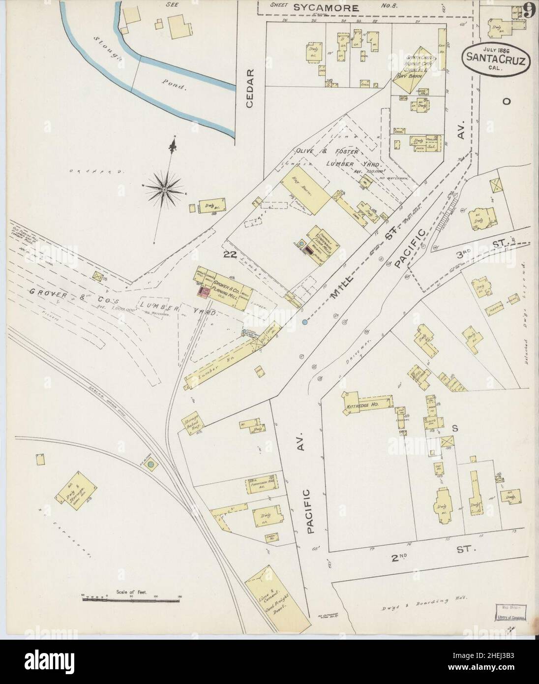 Sanborn Fire Insurance Map from Santa Cruz, Santa Cruz County ...