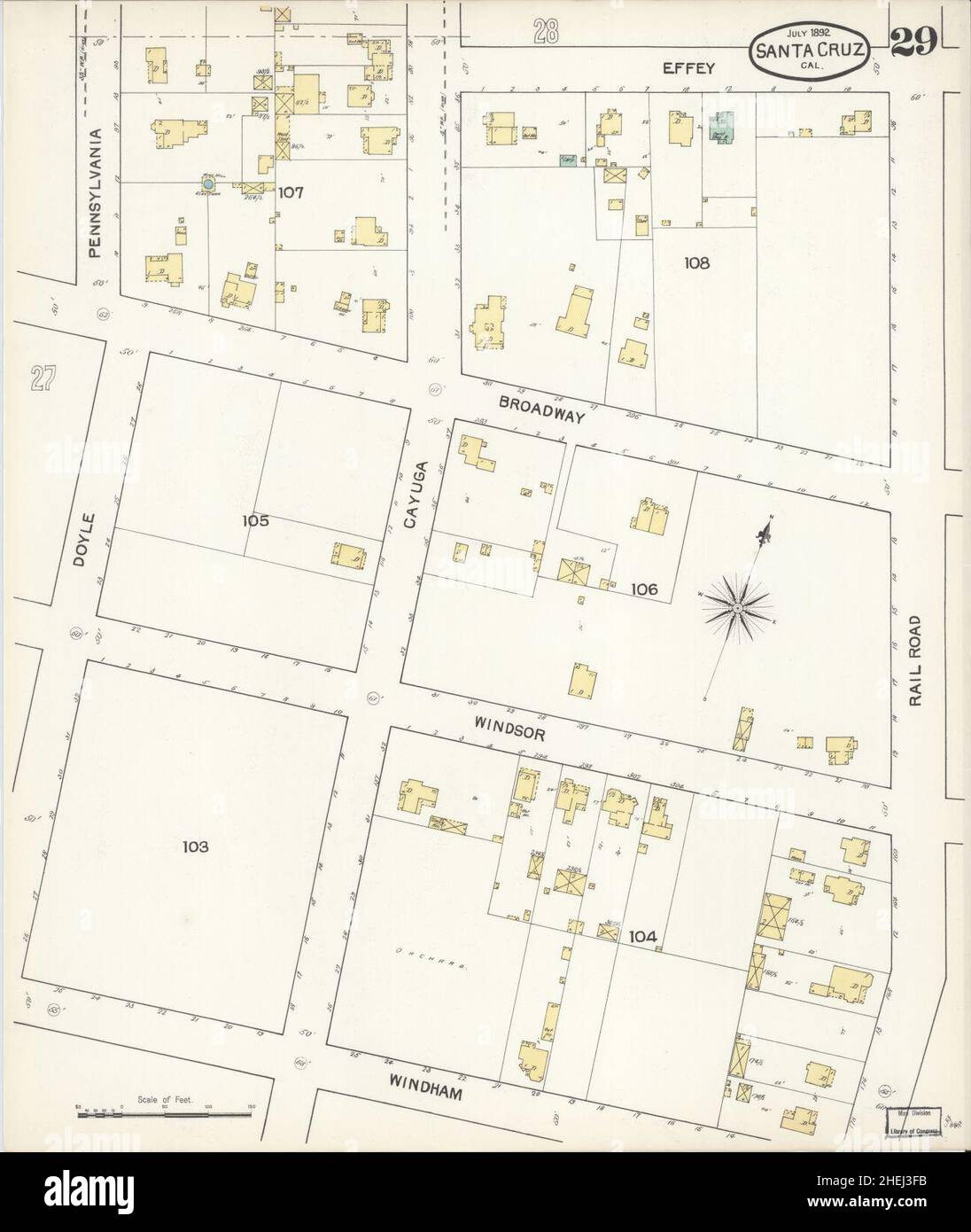 Sanborn Fire Insurance Map from Santa Cruz, Santa Cruz County ...