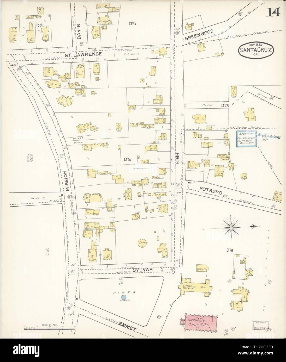 Sanborn Fire Insurance Map from Santa Cruz, Santa Cruz County ...