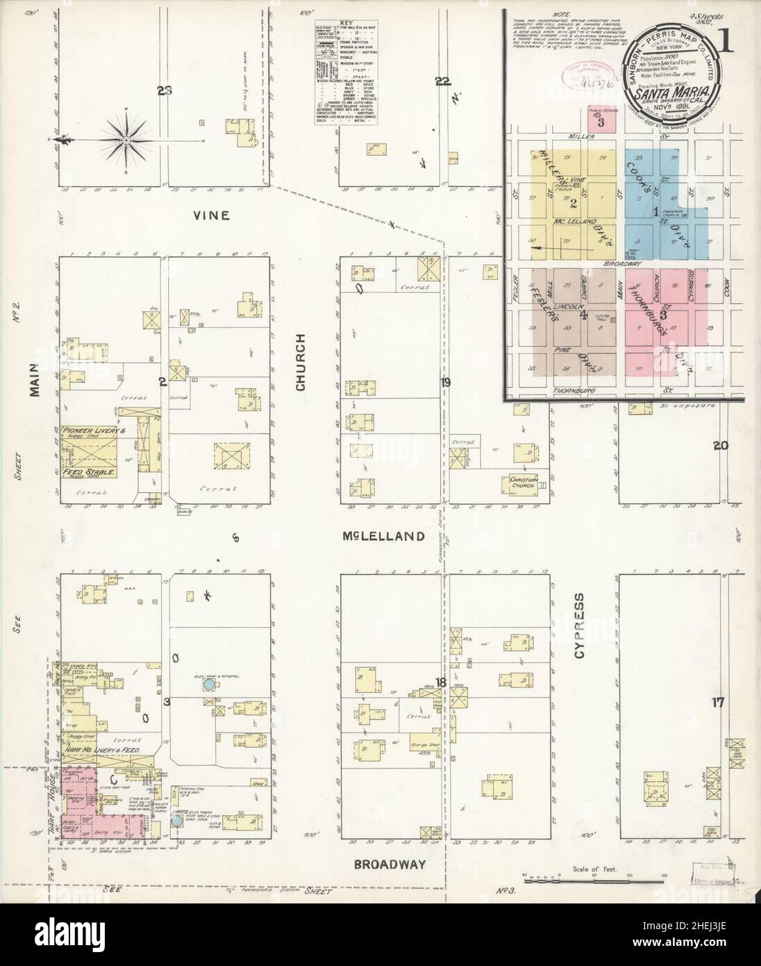 Santa maria california map hi-res stock photography and images - Alamy