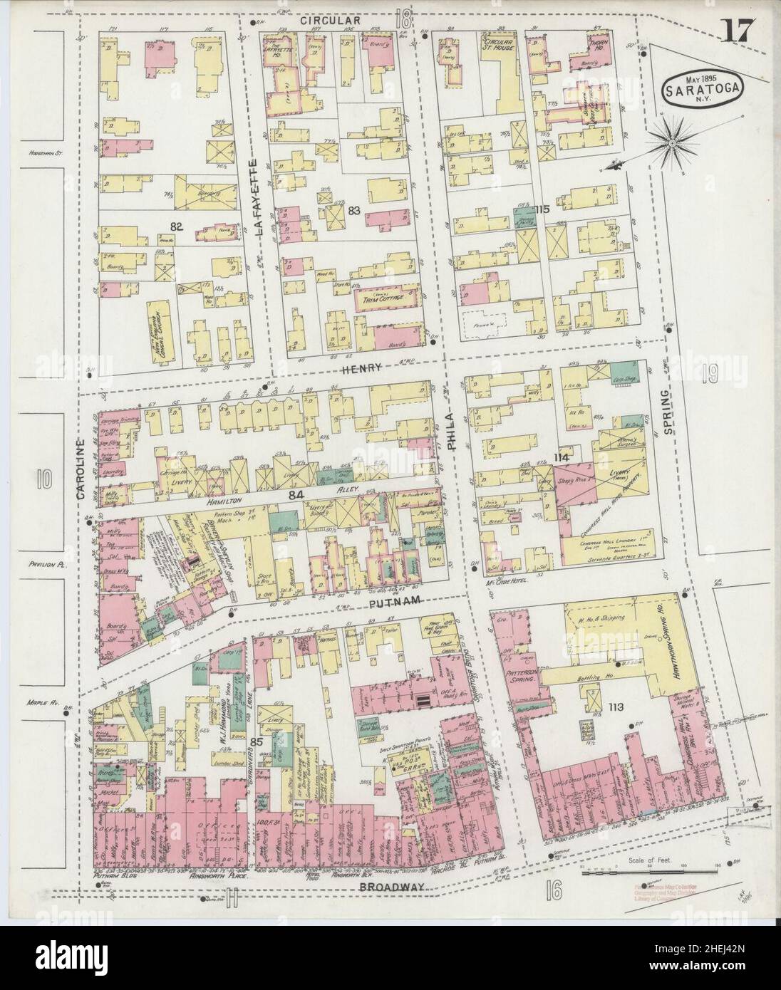 Sanborn Fire Insurance Map from Saratoga, Saratoga County, New York ...