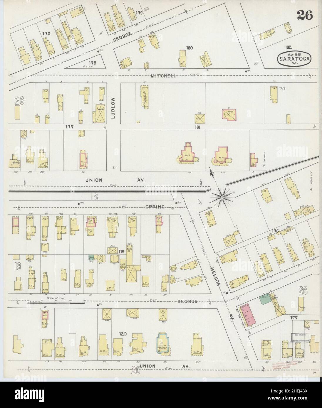Sanborn Fire Insurance Map from Saratoga, Saratoga County, New York ...