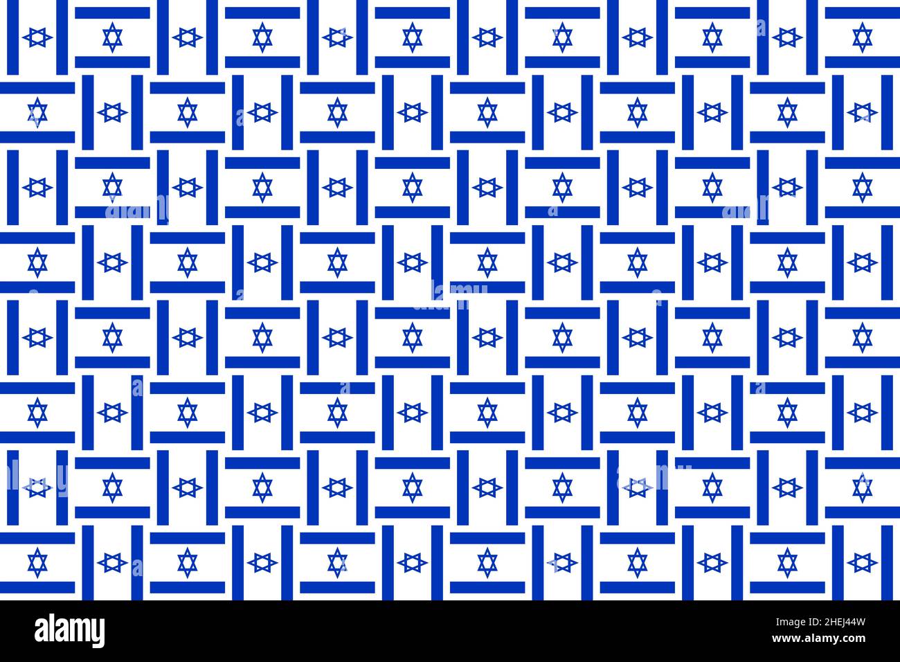 Geometric pattern in the colors of the national flag of Israel. The ...