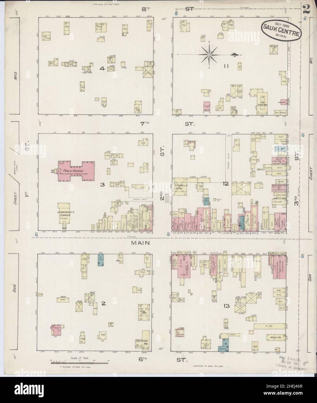 Map of sauk centre minnesota hi-res stock photography and images - Alamy