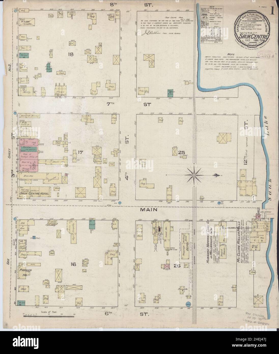 Map of sauk centre hi-res stock photography and images - Alamy