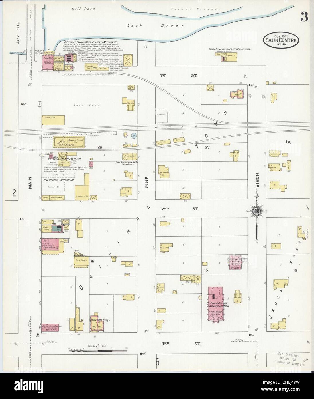 Stearns county map hi-res stock photography and images - Alamy