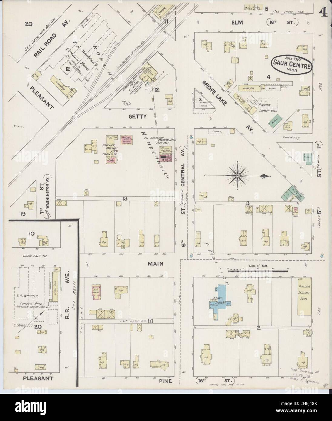 Map of sauk centre hi-res stock photography and images - Alamy