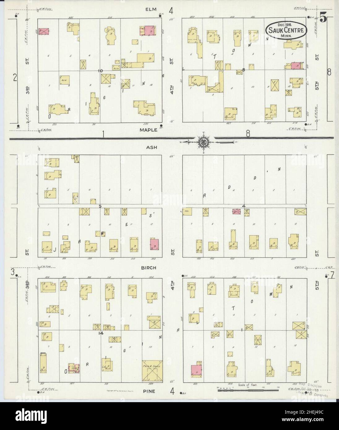 Map of sauk centre hi-res stock photography and images - Alamy
