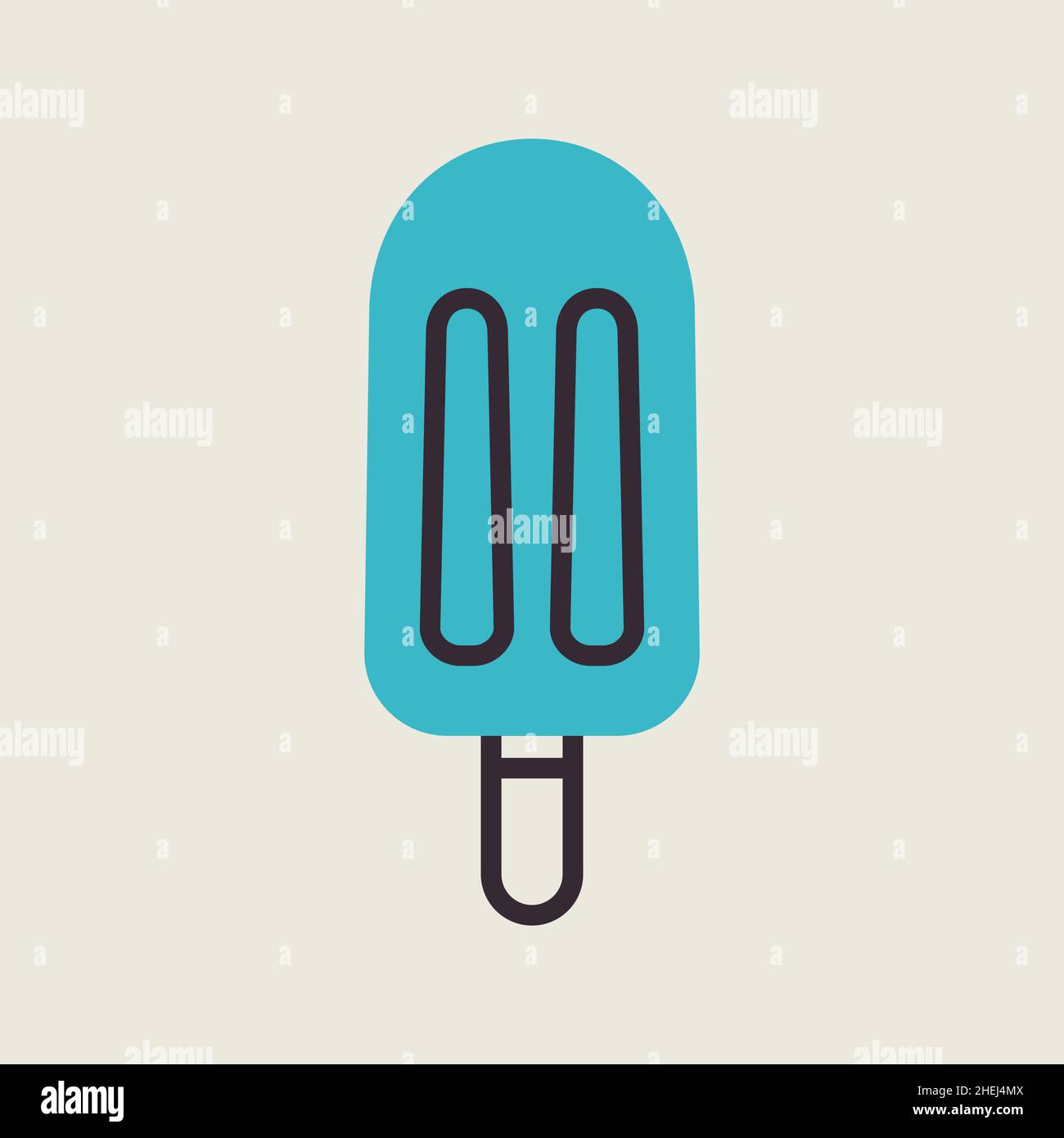 Popsicle vector icon. Fast food sign. Graph symbol for cooking web site ...