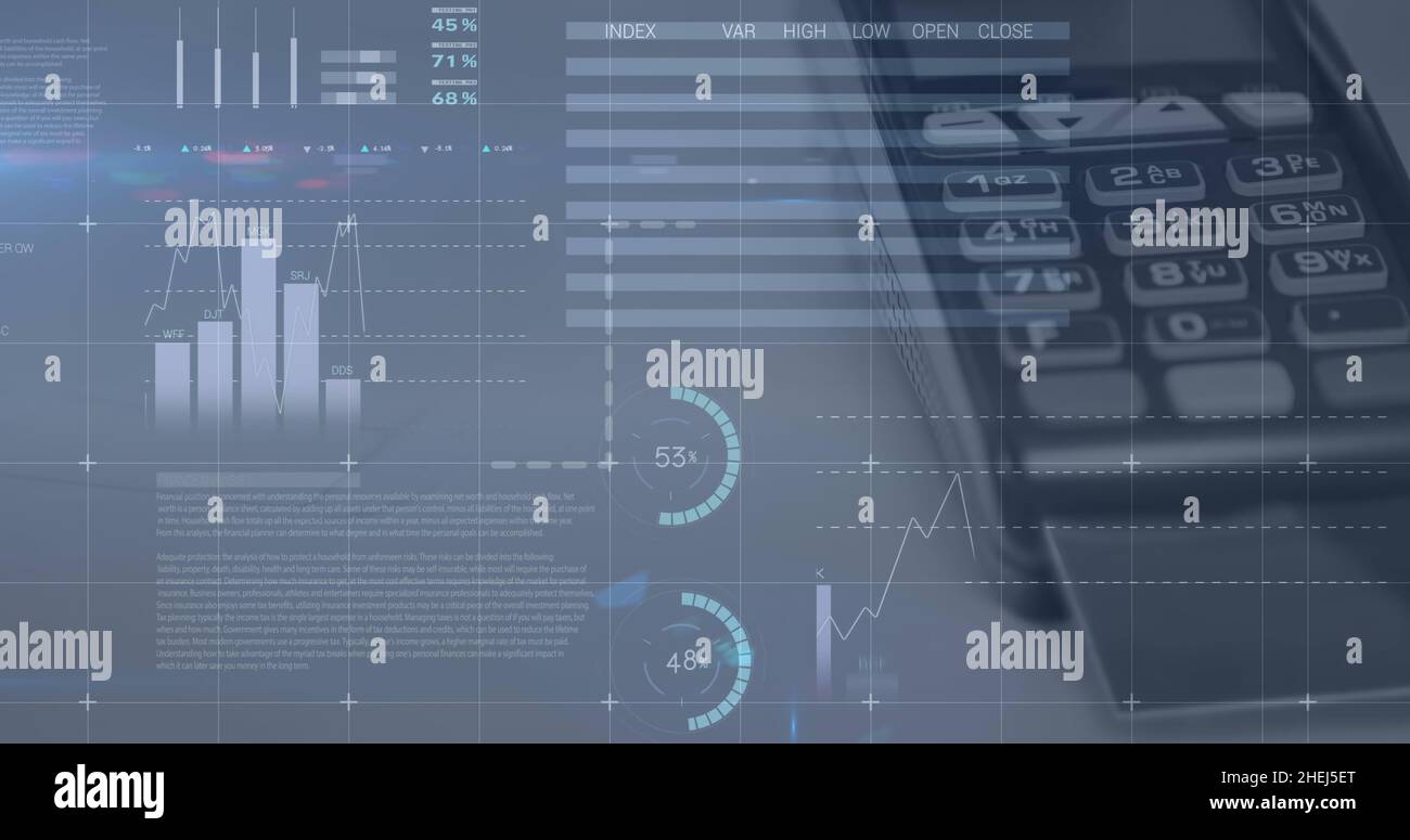 Digital Image Of Statistical Data Processing Over Grid Network Against