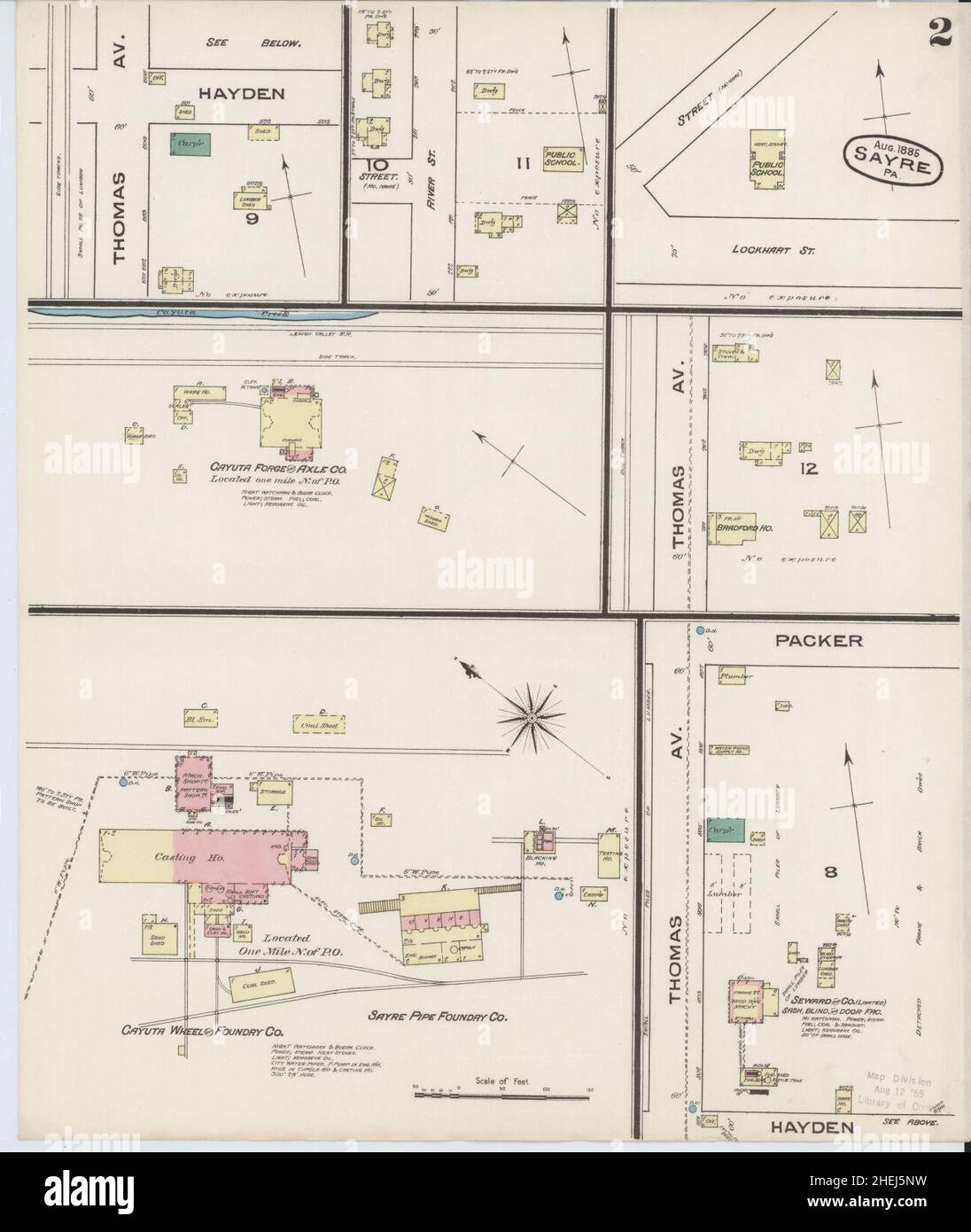 Sayre pennsylvania map hi-res stock photography and images - Alamy