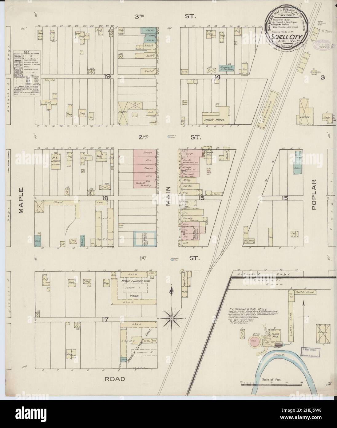 Sanborn Fire Insurance Map from Schell City, Vernon County, Missouri ...