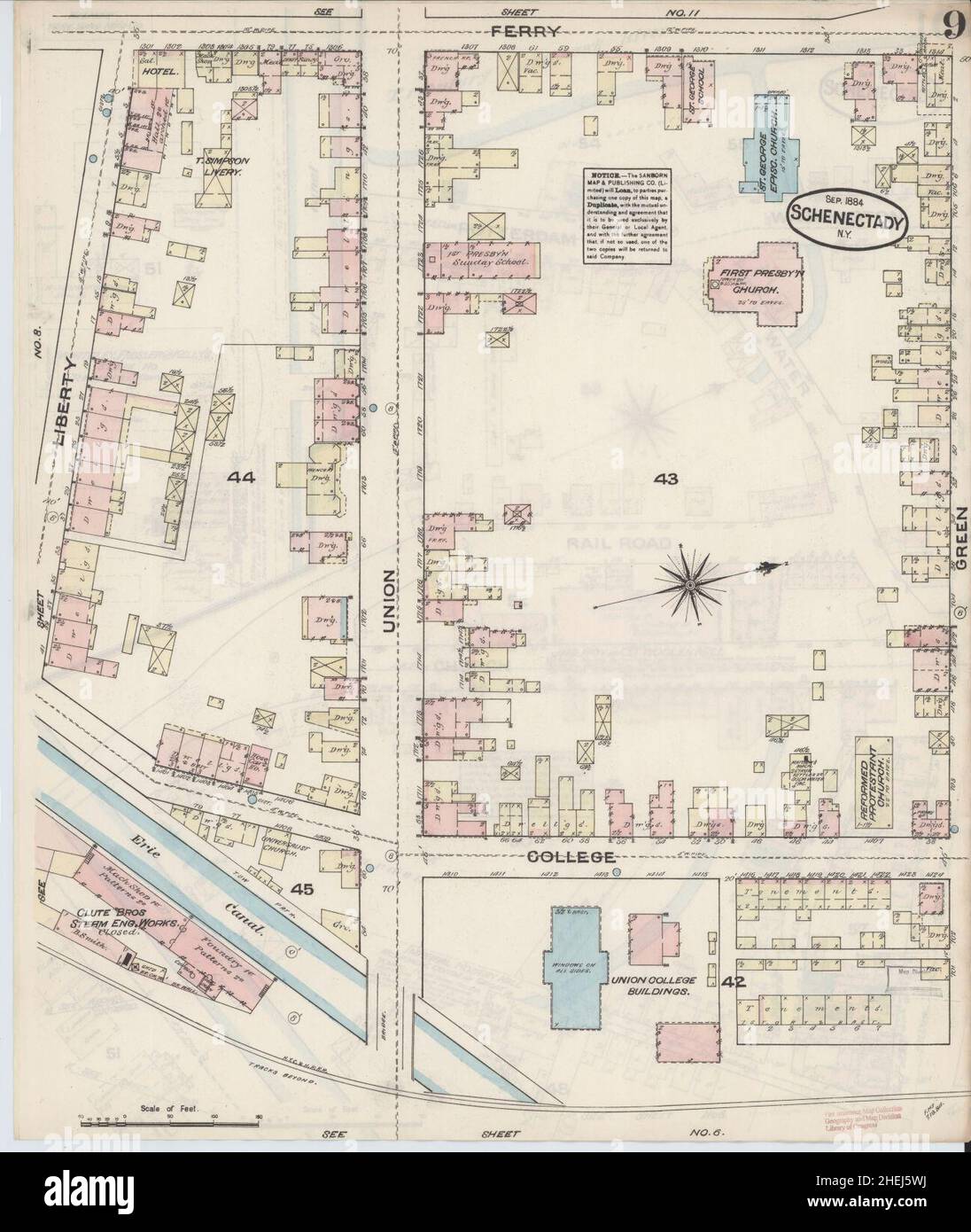 Fire insurance map from schenectady hi-res stock photography and images ...