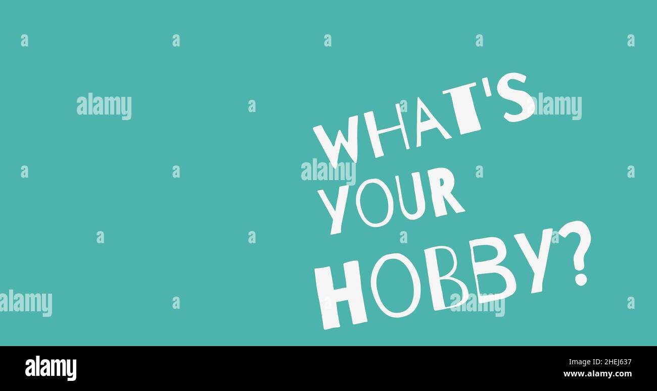 Image of whats your hobby text over origami birds Stock Photo - Alamy