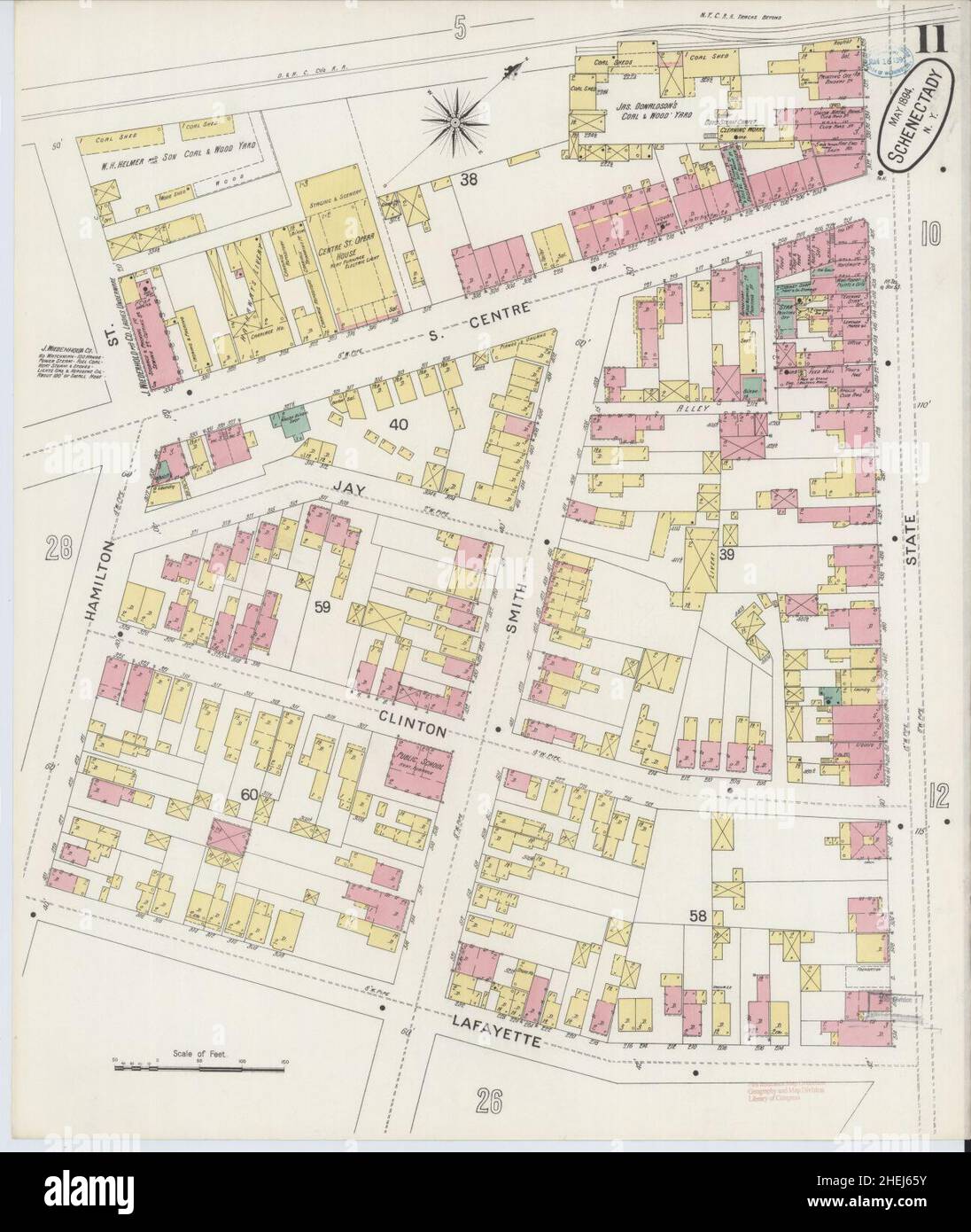 Fire insurance map from schenectady hi-res stock photography and images ...