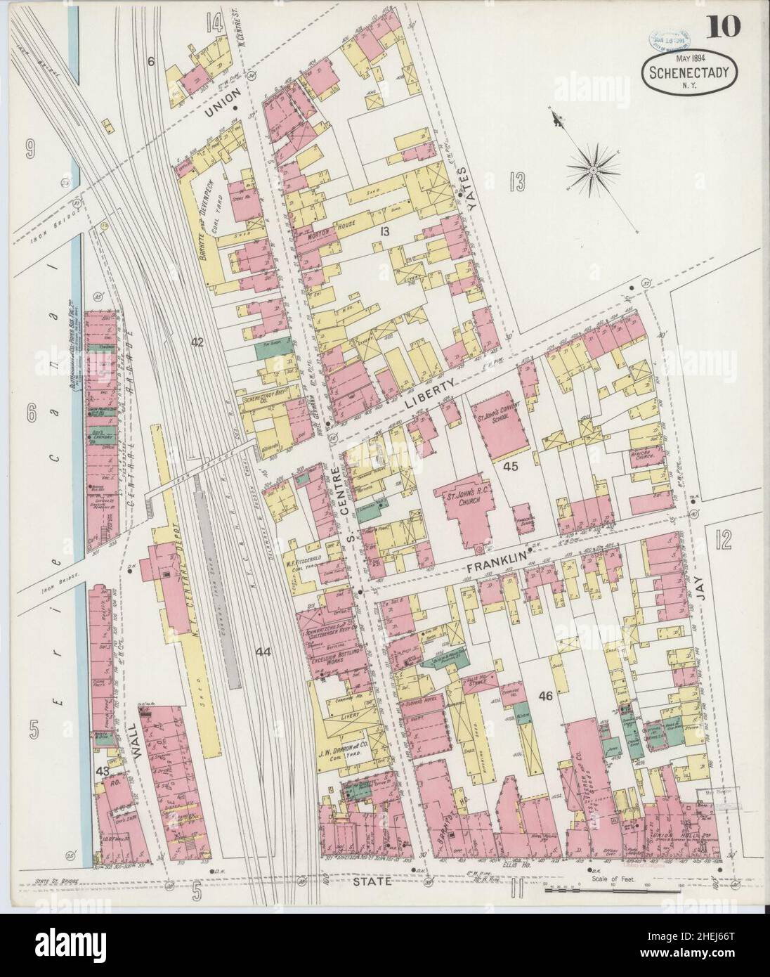 Fire insurance map from schenectady hi-res stock photography and images ...