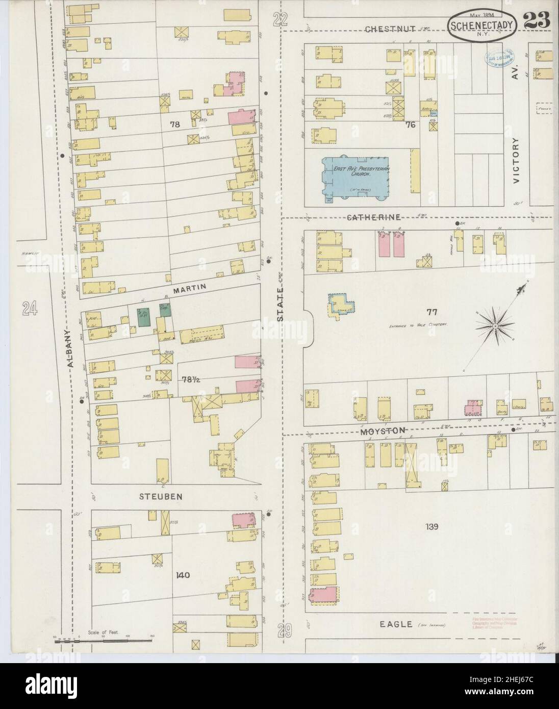 Fire insurance map from schenectady hi-res stock photography and images ...
