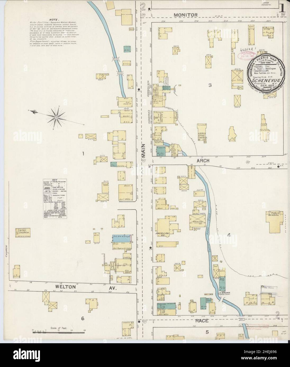 Sanborn Fire Insurance Map from Schenevus, Otsego County, New York ...