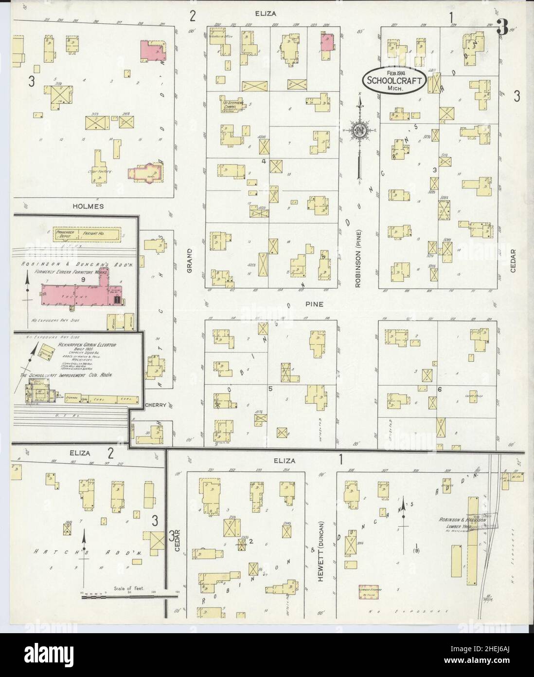 Map of schoolcraft hi-res stock photography and images - Alamy