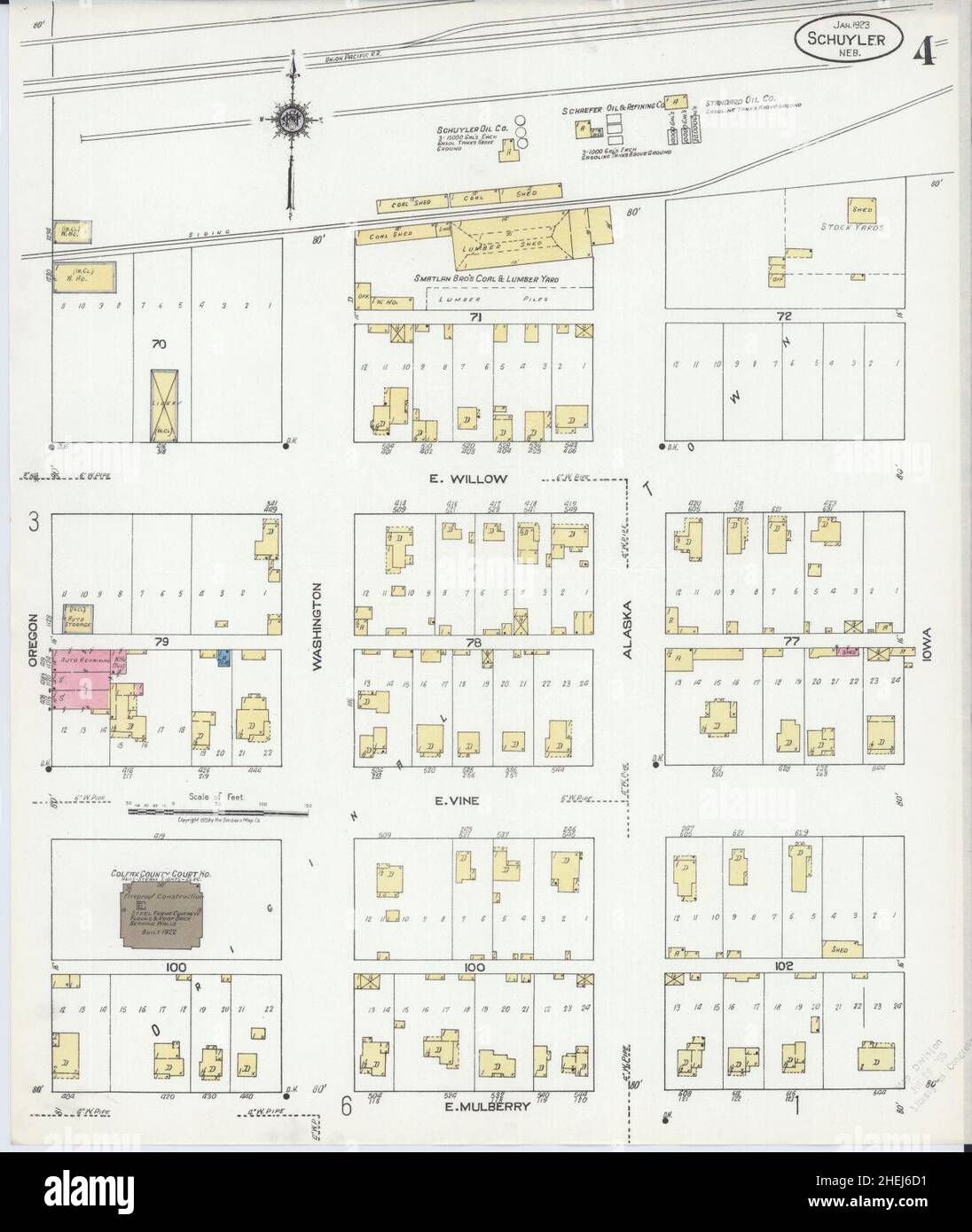 Schuyler county map hi-res stock photography and images - Alamy