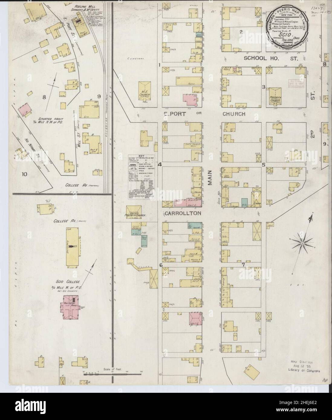 Harrison ohio map hi-res stock photography and images - Alamy