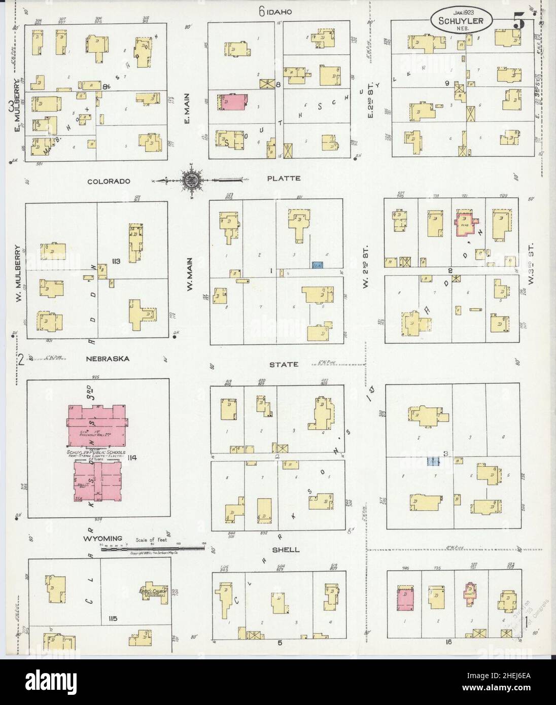 Colfax map hi-res stock photography and images - Alamy