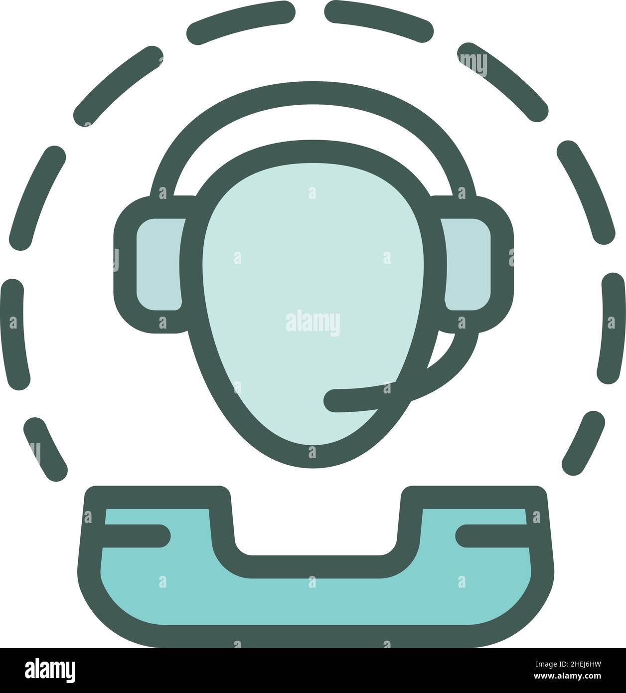 Call center icon outline vector. Work operator. Job support Stock Vector Image & Art - Alamy