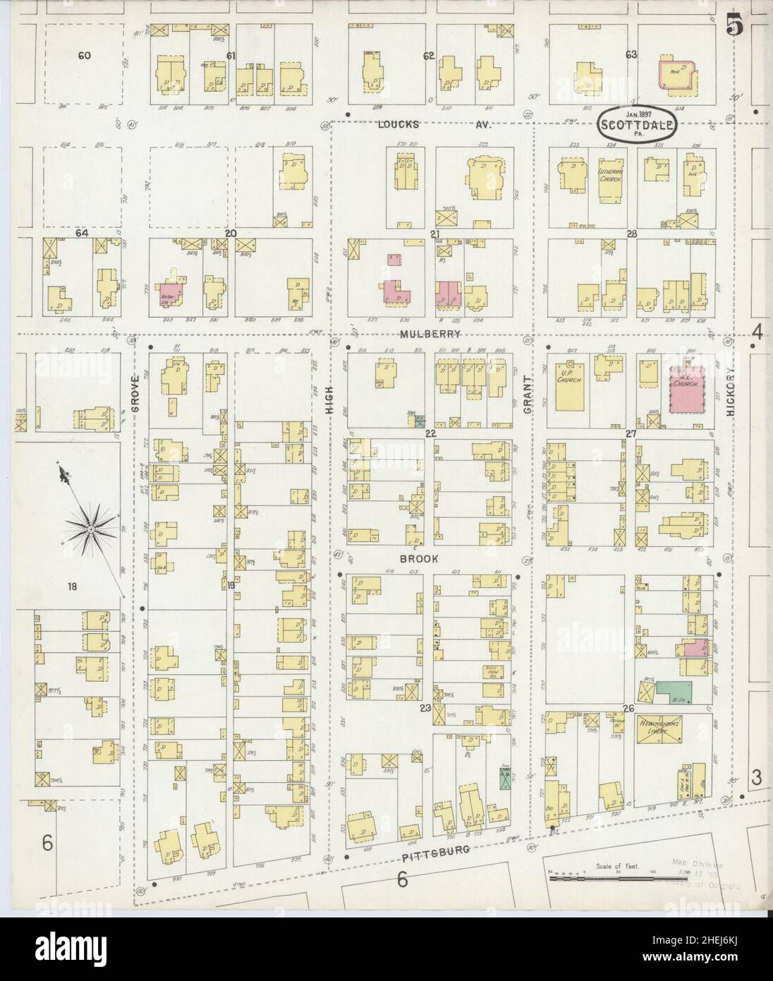 Scottdale map hi-res stock photography and images - Alamy